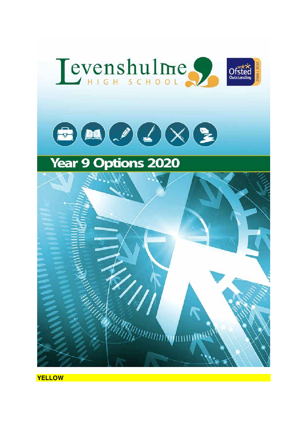 YR9 Options Booklet 2020 (Yellow Pathway) - LHS
